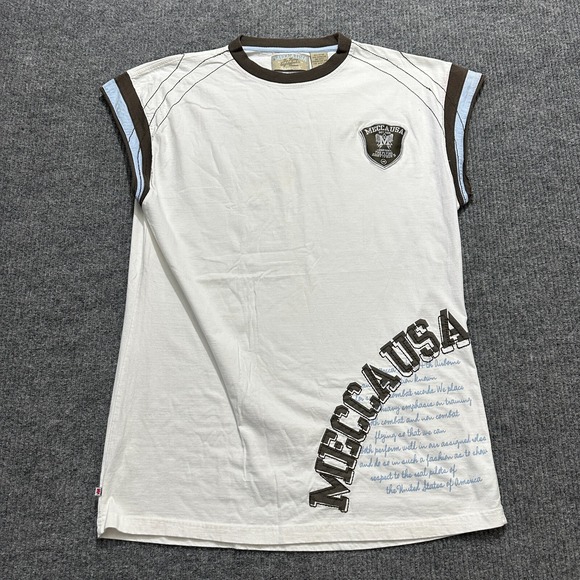 Shirts | Vintage Mecca Usa Mens Sleeveless Shirt Size Xl White 84th ...